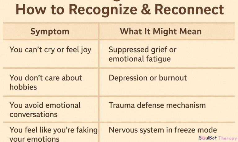 Feeling Emotionally Numb: Why It Happens and How to Cope